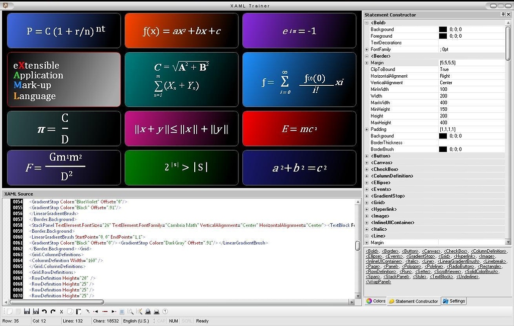 XAML Trainer (for use with Codejock markup enabled controls) - Showcase - ClarionHub