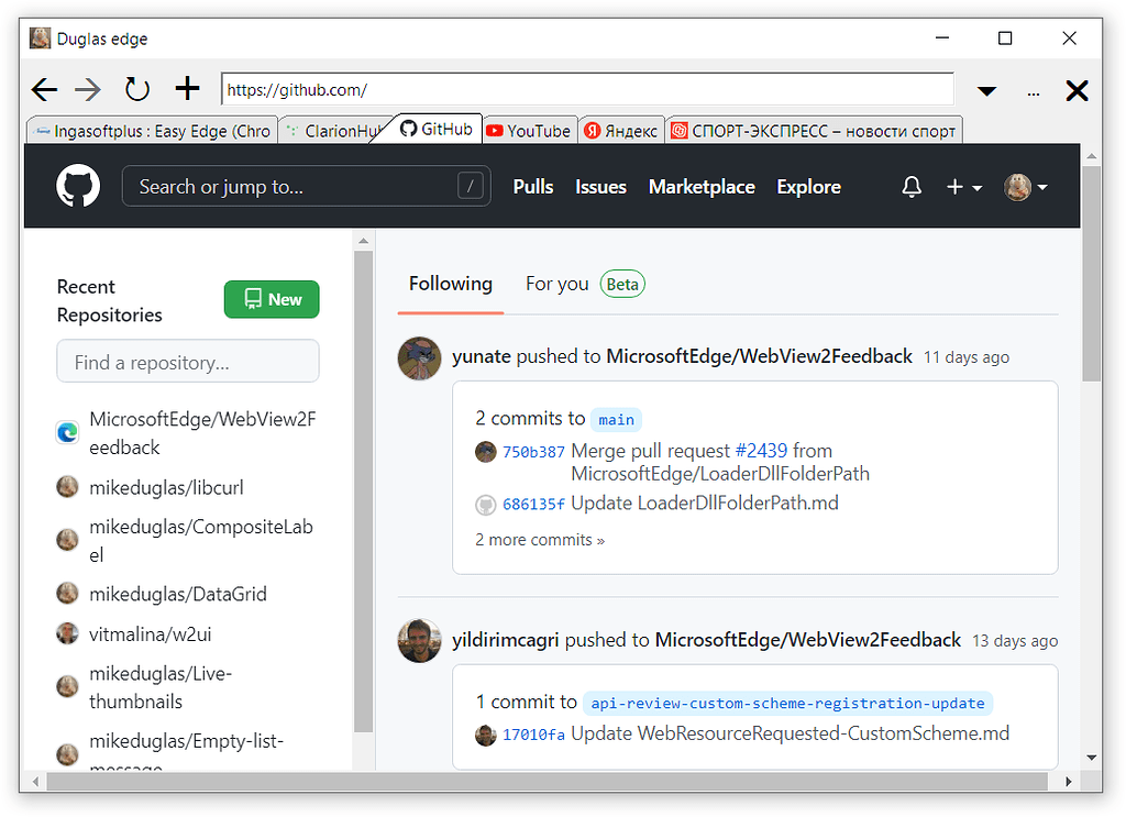 Multi Tabbed Web Browser Showcase Clarionhub