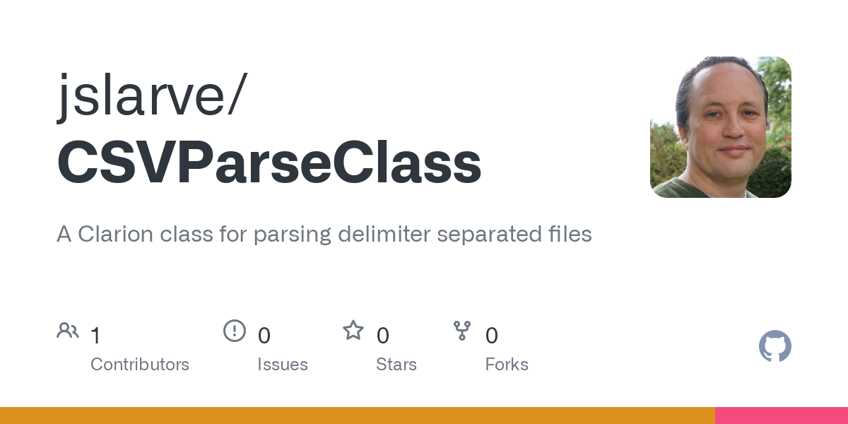 Updated my CSVParserClass - code - ClarionHub